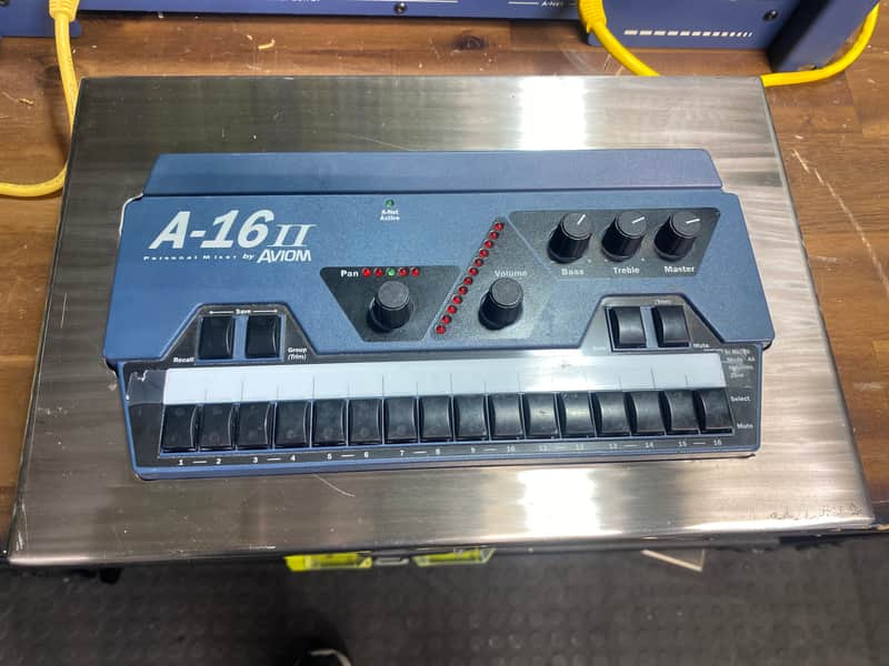 Aviom A-16II Personal Mixer Stainless Cover Mount | Reverb