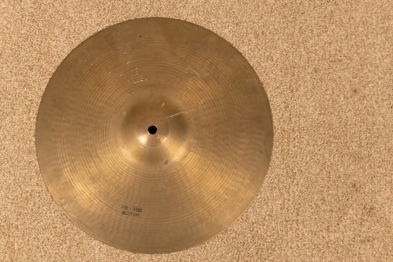 Vintage Kashian 14" Italian Single Hi Hat Cymbal 1209g | Reverb