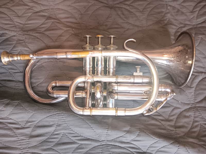 F. Besson Brevete Early 1880s - Silver plated brass | Reverb