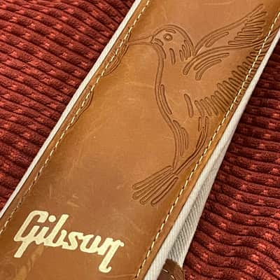 Gibson Hummingbird/Dove Montana Strap 2010s - Tooled Leather | Reverb