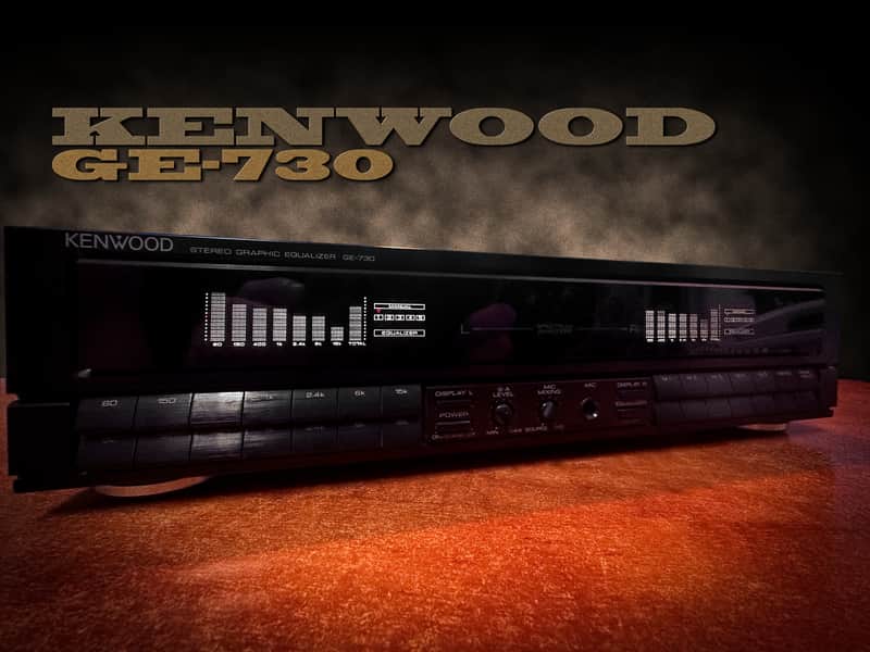 Kenwood GE-730 1991 Black Vintage Stereo Digital Equalizer | Reverb