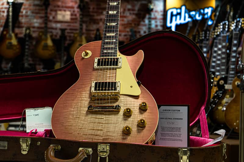 Gibson CS 59 Les Paul Standard Mediterranean Rose Wine Burst | Reverb