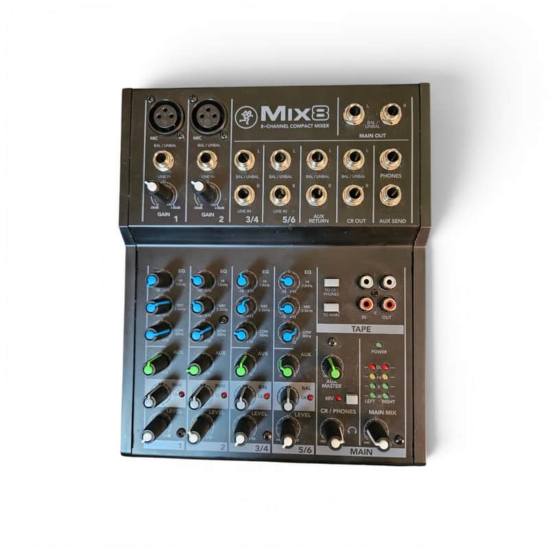Functional 8-channel compact mixer | Reverb
