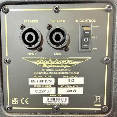 Ashdown Rootmaster EVO III RM-115T-EVOIII 1x15 300W 8 Ohm | Reverb