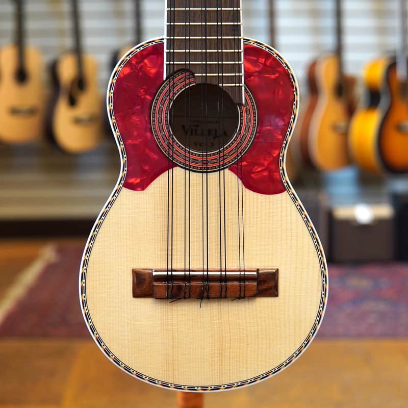 Villela VC-3 Bolivian Charango Red w/Gig Bag | Reverb