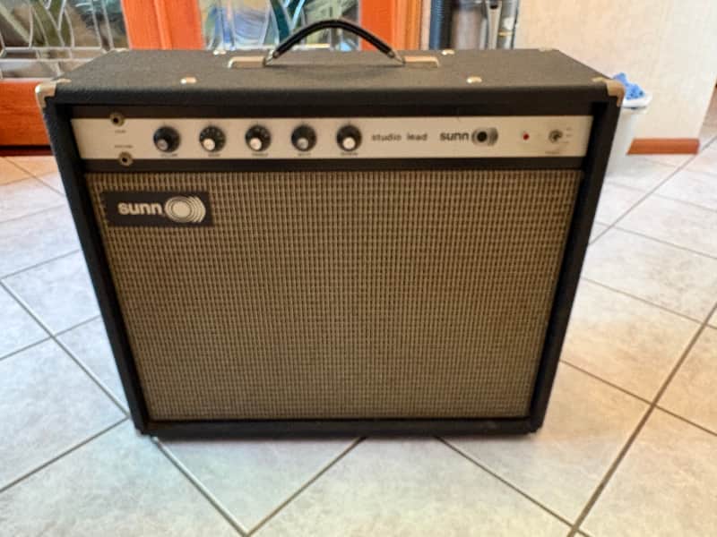 SUNN STUDIO LEAD COMBO 1972-1974 - Black Tolex - Silver | Reverb