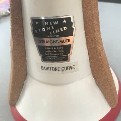 Humes & Berg Straight/Baritone Curve Stone Lined Mute. Sale | Reverb