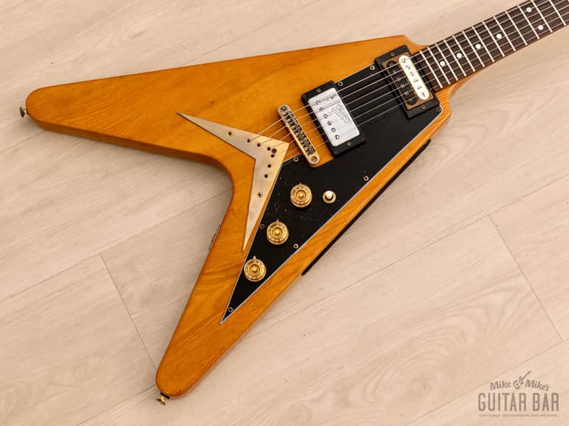 1978 Greco FV-900 Flying V Vintage Guitar Natural w/ Case, | Reverb