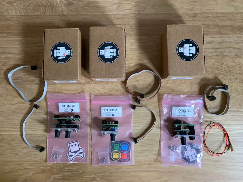 Intellijel Stereo Line In 1U, Stereo Line Out 1U, and | Reverb