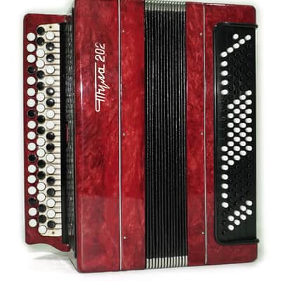 Tulskiy Russian Bayan Tula 202 Button Accordion 100 bass | Reverb