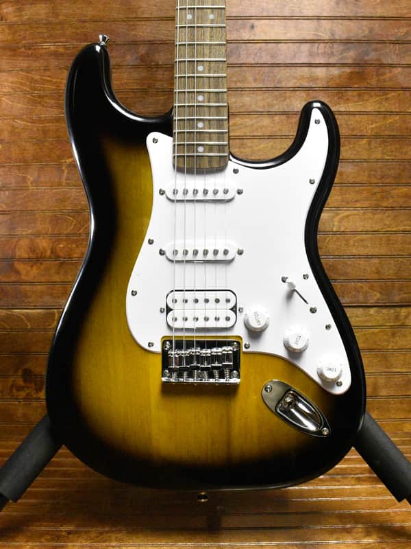 Squier Bullet Stratocaster HSS, Brown Sunburst | Reverb