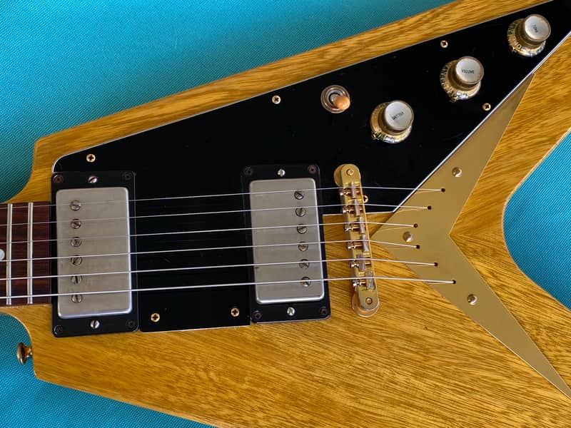 Aged Replica 1958 Korina Flying V-exact specs- Natural Korina | Reverb
