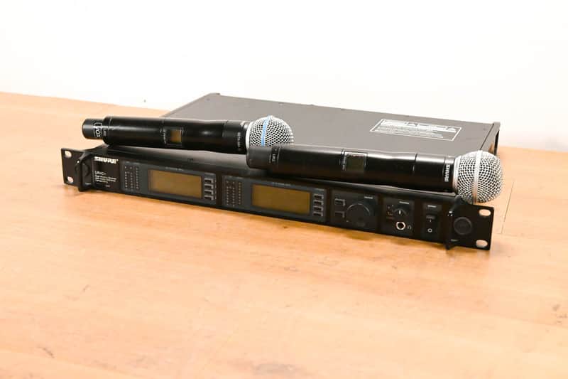 Shure UR4D+ Dual Wireless Receiver with UR2/BETA58A Mic Pair | Reverb