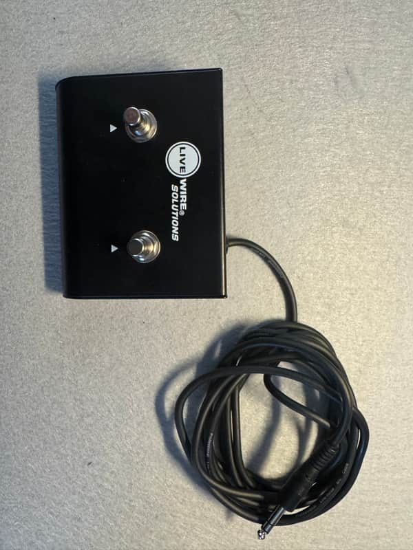 Live Wire Solutions Dual Latching Footswitch LWS22 Stereo/TRS | Reverb