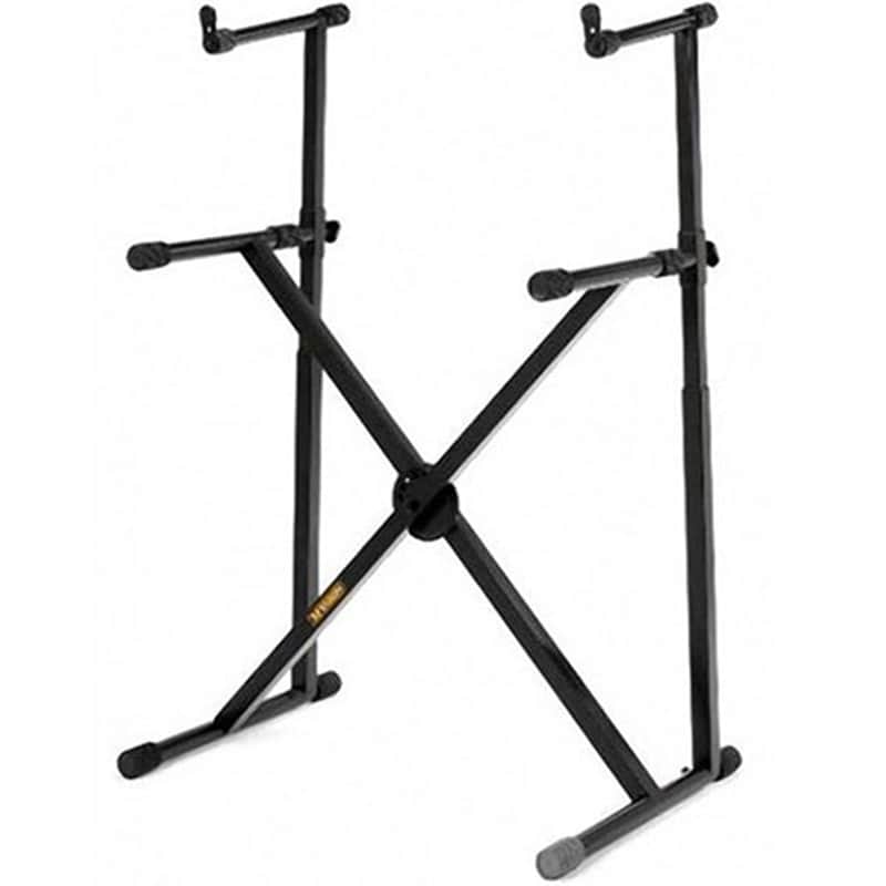 Hercules KS210B EZ-LOK Double Tier X-Style Keyboard Stand | Reverb