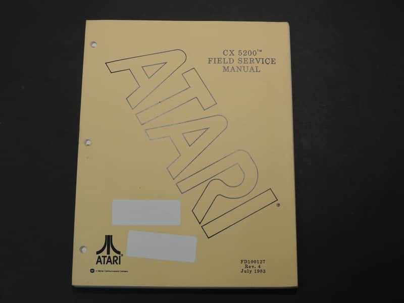 Atari CX5200 Field Service Manual [Three Wave Music] | Reverb Malta