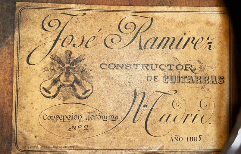Jose Ramirez I 1895 - Torres style classical guitar - an | Reverb