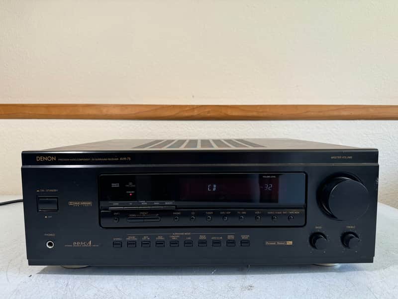 Denon AVR-75 Receiver HiFi Stereo Vintage 5.1 Channel Home | Reverb
