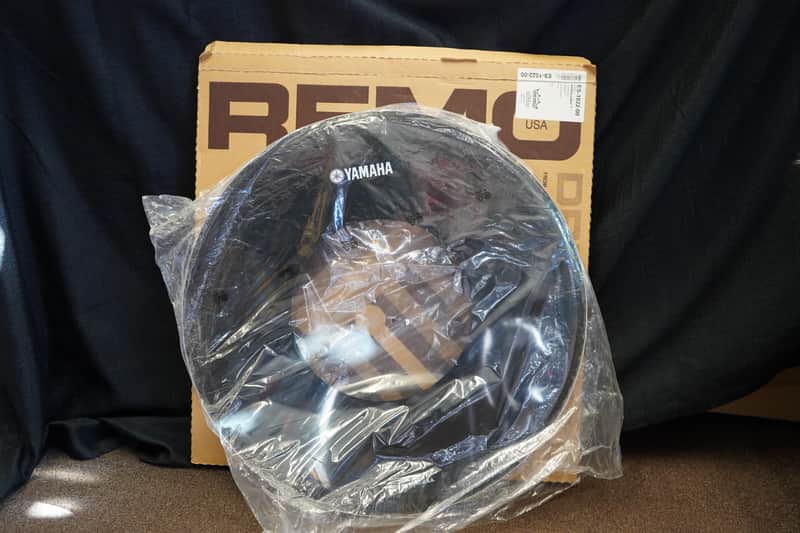 Remo/Yamaha Steve Gadd 22" Ebony Ambassador w/ Center Hole | Reverb
