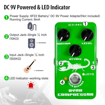 Brand New JOYO Dynamic Compressor Pedal Classic Ross | Reverb