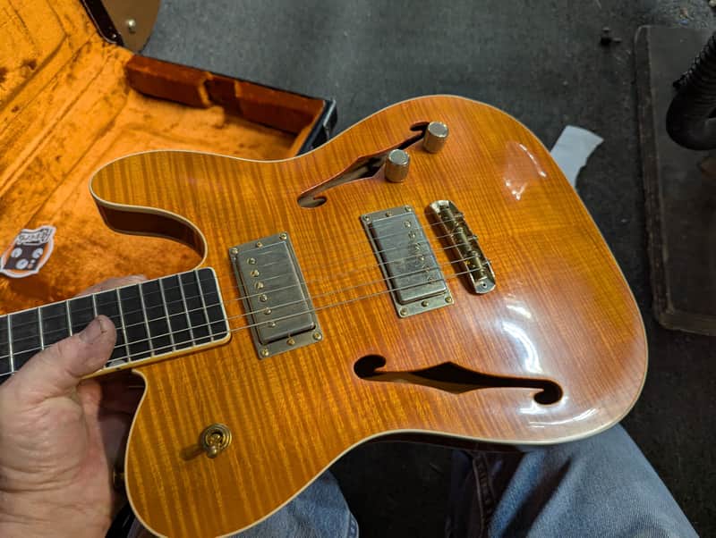 Fender Custom Shop Archtop Telecaster NOS 2018 - Orange | Reverb