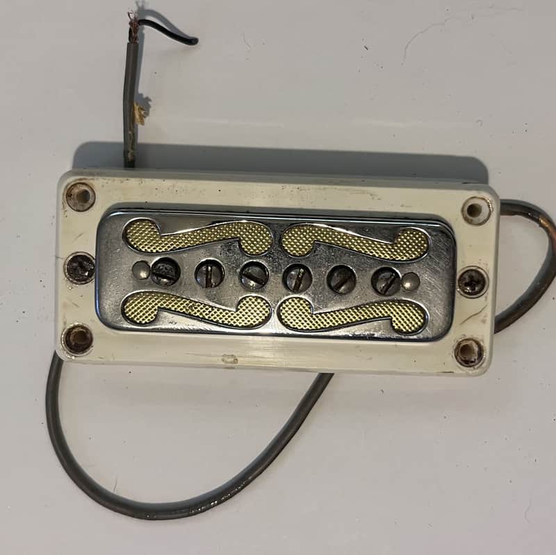Vintage Dearmond Rowe Harmony Gold Foil Moustache Pickup | Reverb