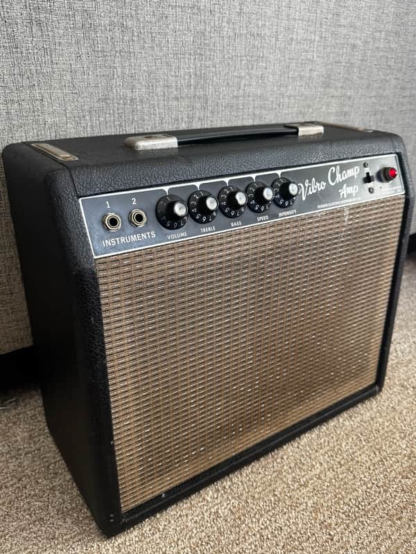 1964 Fender Vibro Champ Blackface Pre CBS | Reverb