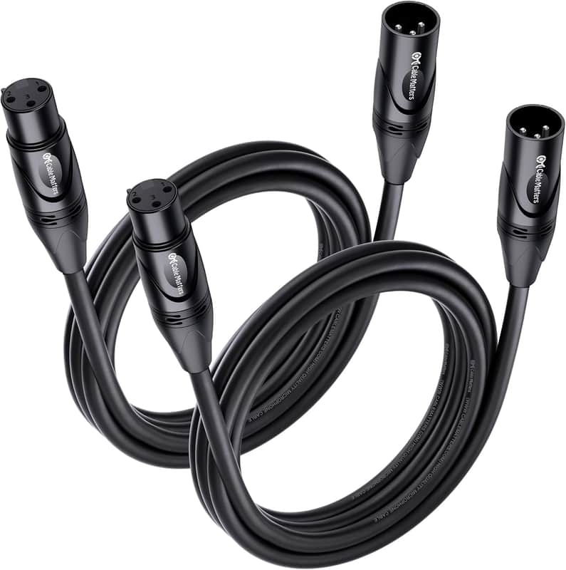 2-Pack Premium XLR to XLR Microphone Cable 1.8m, XLR Cables, | Reverb