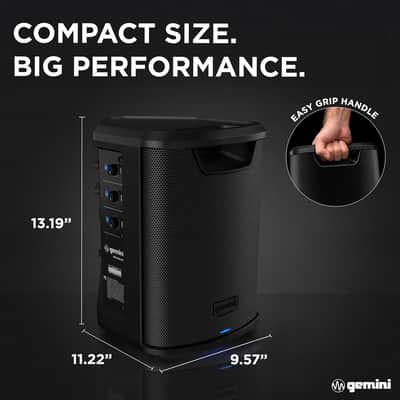 Gemini GPSS-650 MKII Portable Bluetooth PA Speaker — 100W | Reverb