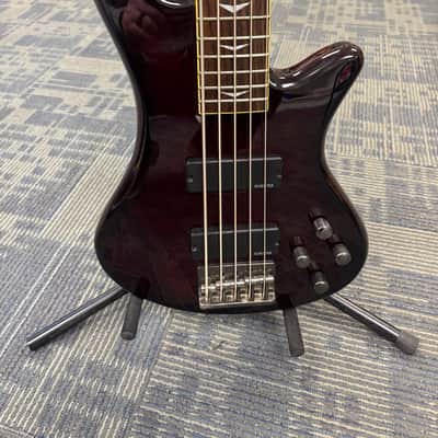 Used Schecter Stiletto Diamond Series 5 string bass - Black | Reverb