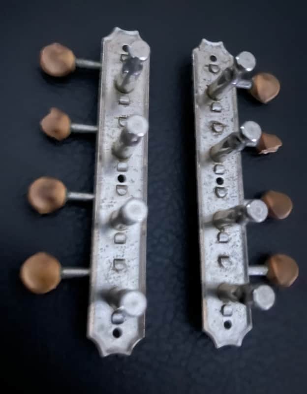 Kluson No line vintage mandolin tuning keys 50’s - Nickel | Reverb