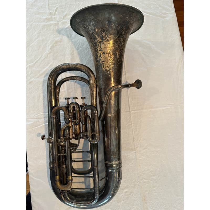C.G. Conn Silver Plate Eb Tuba – c. 1893–1896 – Serial #87903 | Reverb