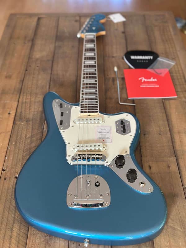 Fender Japan Limited Edition Jaguar FSR Lake Placid Blue with | Reverb