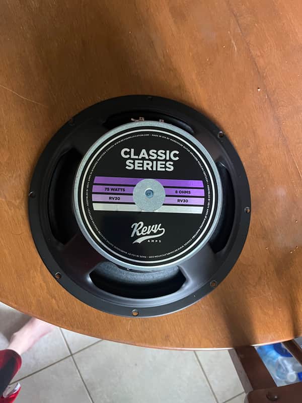 REVV RV 30 12 inch 75 watt 8 OHM speaker 2026 - Black | Reverb
