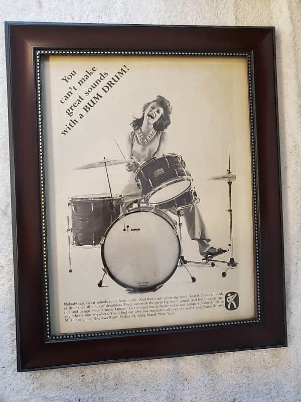 1965 Hohner Musical Instruments promotional Ad Framed Sonar | Reverb