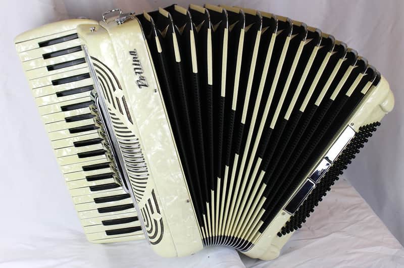 7725 - Ivory Pollina Piano Accordion LMH 41 120 | Reverb