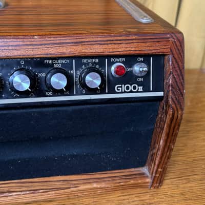 Yamaha G100ii amp head in custom wood enclosure 1981 | Reverb