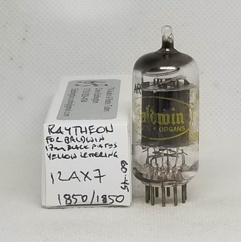 Raytheon 12AX7A Long Black Plate Perfectly Balanced Single | Reverb