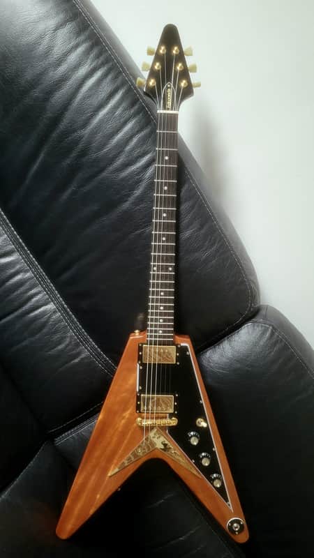 ESP Edwards E-FV 58 Vintage - Flying V Korina - limited | Reverb