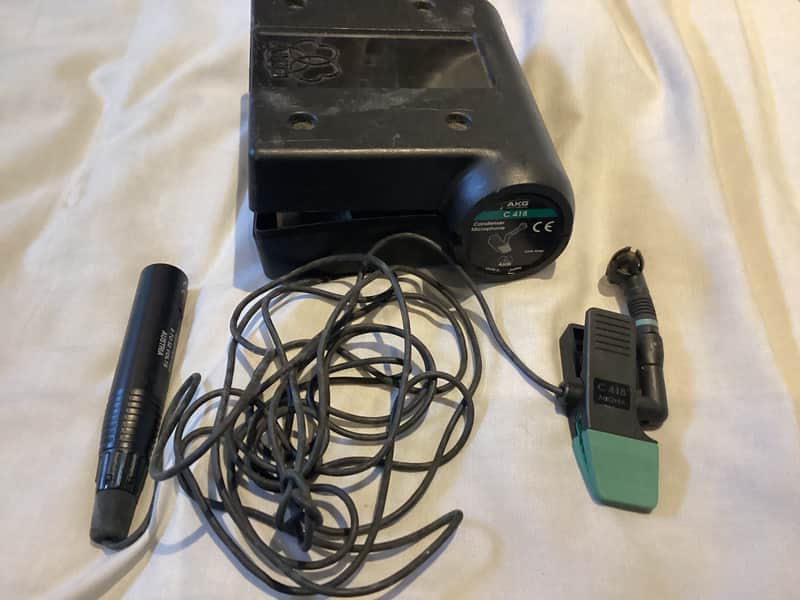 AKG C418 Mini Condenser Drum Microphone with Clip | Reverb