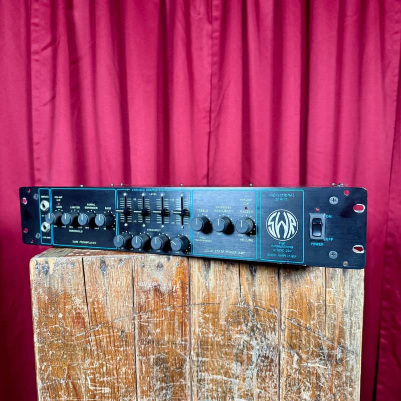 1990s SWR Professional Series Studio 220 Bass Amplifier Head | Reverb