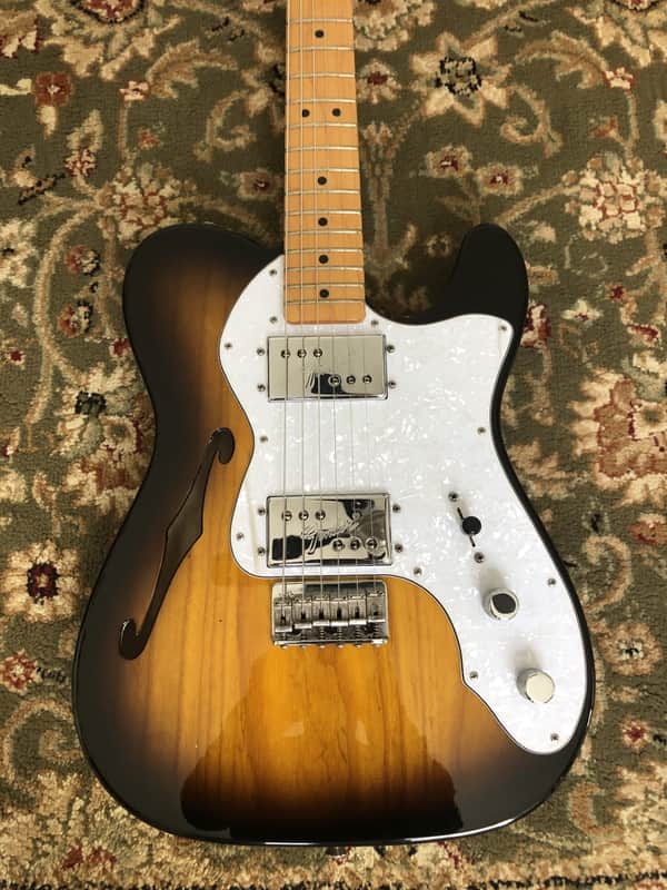 Fender '72' Reissue Thinline Telecaster 2010 - Sunburst | Reverb