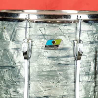 1976 Ludwig Mach 5 Floor Tom, Sky Blue Pearl, 16" x 16", | Reverb