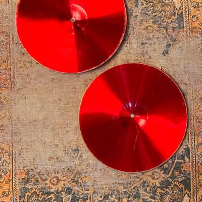 Original Paiste RED COLORSOUND 5 Heavy Hihats 14” 948 1052 g | Reverb