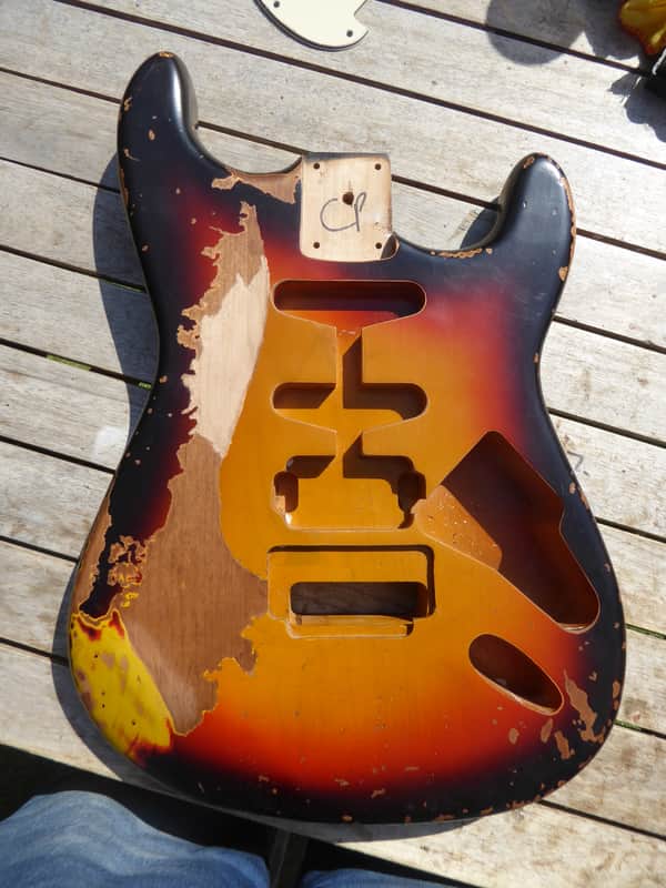 DY Guitars Richie Sambora style HSS relic strat body | Reverb UK