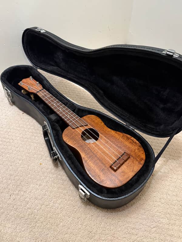 Vintage 1970s Kamaka ukulele koa uke white label | Reverb