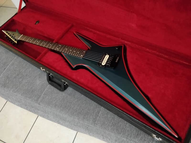 Hondo H1 Death Dagger 80' Metallic Blue With Red | Reverb Belgium