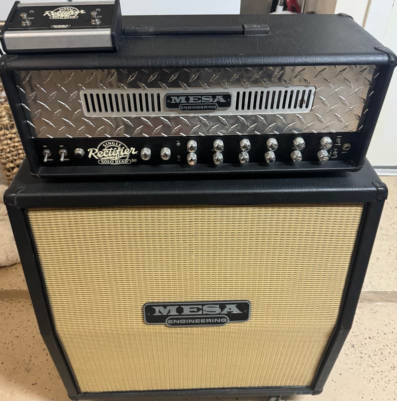 Mesa Boogie Single Rectifier and 4x12 slanted half stack | Reverb
