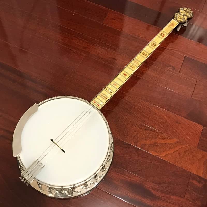 B&D Montana Silver Bell COPY 4 String Plectrum Banjo & Case | Reverb