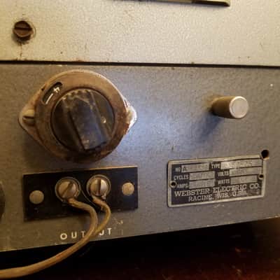 Webster Electric Rare Early Mono Tube PA Amp Mixer 1/4" phone | Reverb